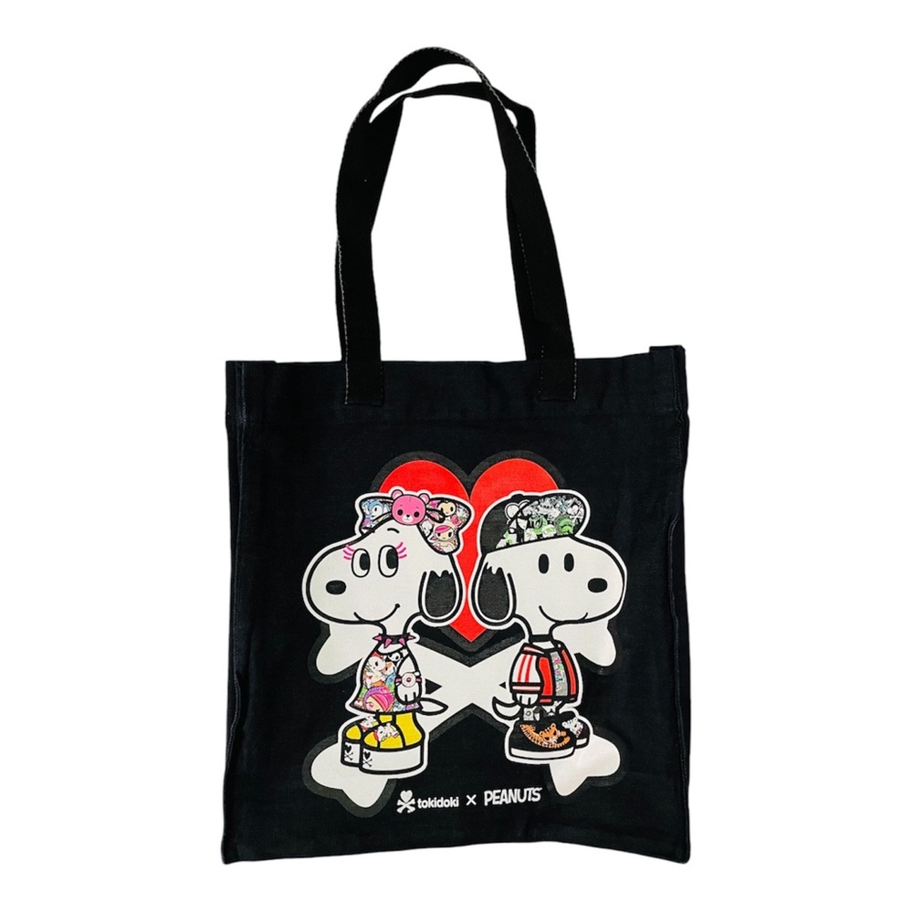 New Tokidoki X Peanuts Snoopy & Belle Black Cute Tote… - Gem